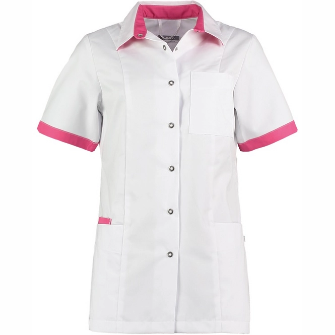 Zorgjas Haen Women Trend Line Fijke Wit Shocking Pink Contrast ...