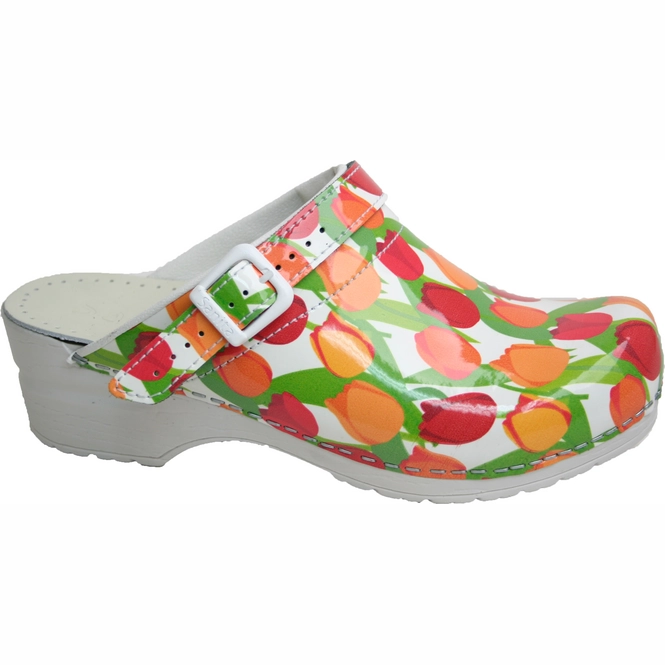 Medizinische Clogs Sanita Flex 38 Tulip Orange Damen | Clogsexperte