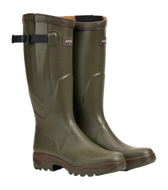 Wellies Aigle Parcours Vario 2 Khaki Calf Size M/L | Widecalfbootsstore