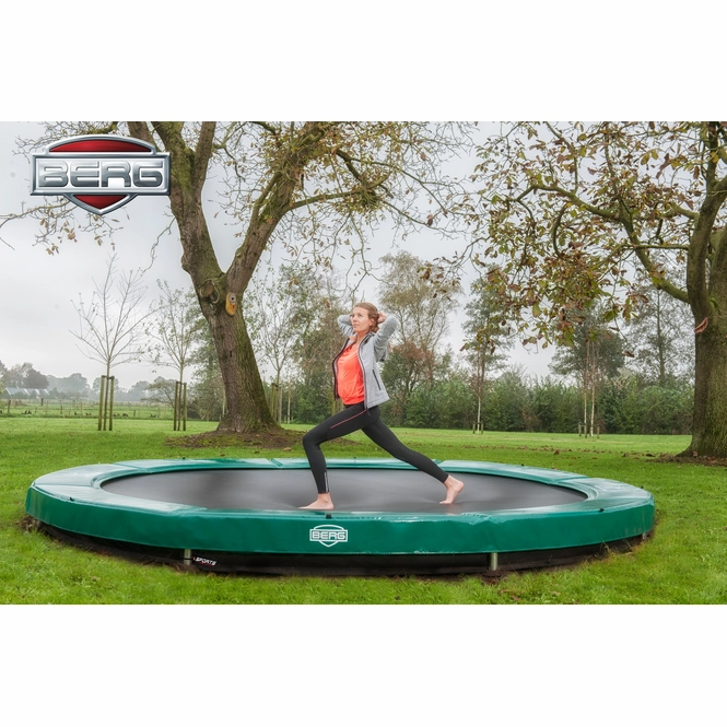 Trampoline BERG InGround Champion Green 430 | Trampolinezaak