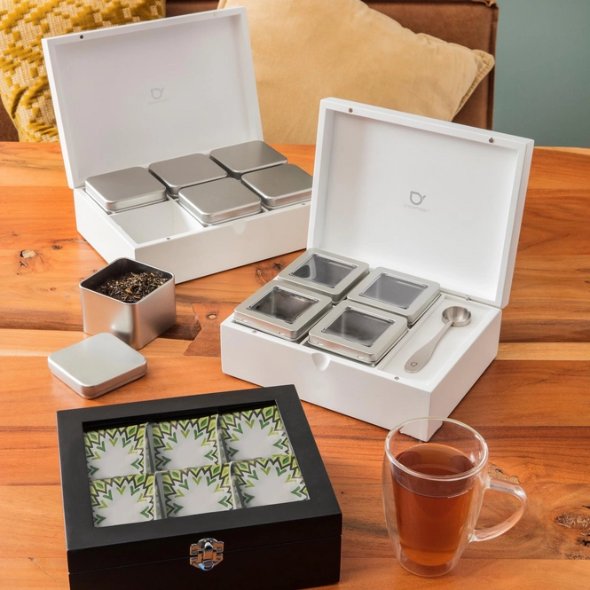 Theedoos Bredemeijer Bamboe Wit (7-Delig) | Kookexpert