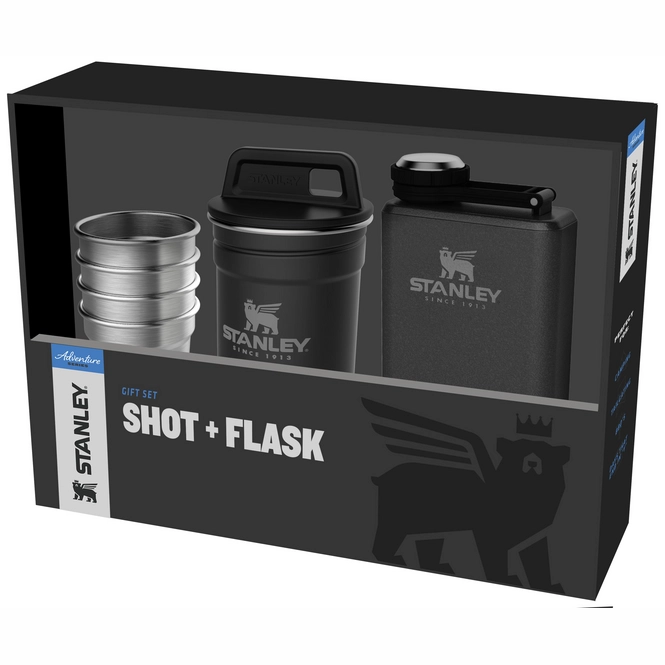 Shot Glass Set Stanley Adventure + Flask Gift Set Matte Black ...