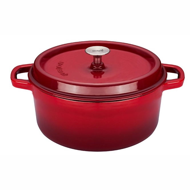 Braadpan Sola Gietijzer Rood 20 cm | Kookexpert