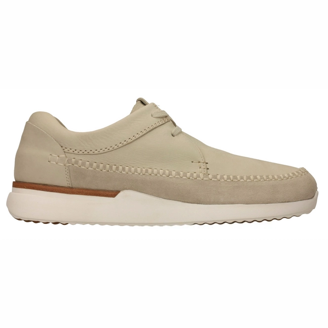 Clarks Men Tor Track Off White Nubuck | De Schoenenfabriek