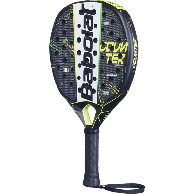 Padel Racket Babolat Counter Veron Black White Yellow | Tennisplanet.nl
