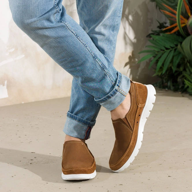 Slipper Panama Jack Dorian C2 Nubuck Cuero Bark | Fashionschuh