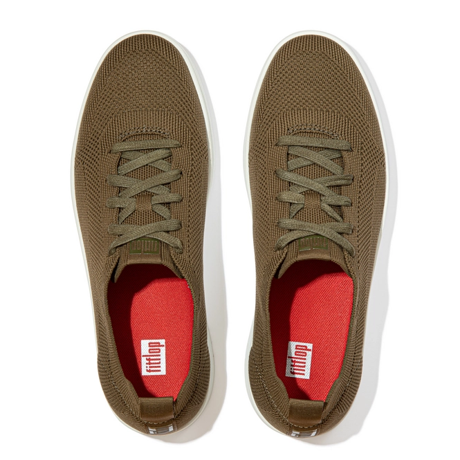 FitFlop Men Rally Multi-Knit Sneakers Military Green | Onlybrands