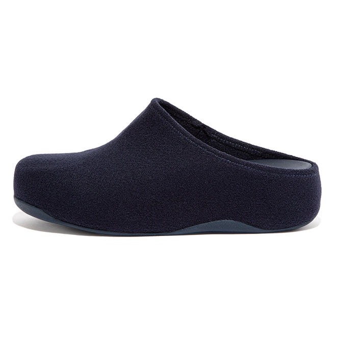 FitFlop Women Shuv Felt Midnight Navy | Schoenfashion