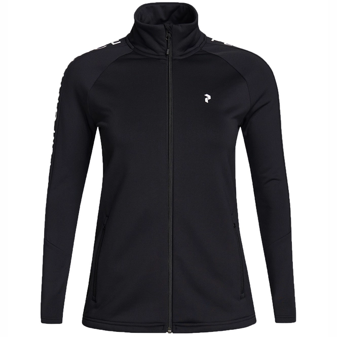 Jas Peak Performance Women Rider Mid Zip Jacket Black | Outdoorsupply