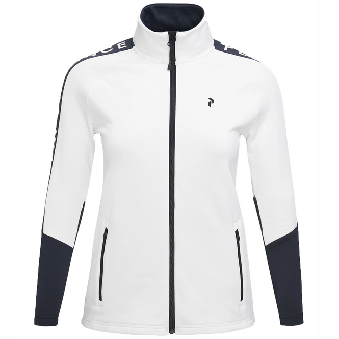 Jas Peak Performance Women Rider Mid Zip Jacket Offwhite Black ...