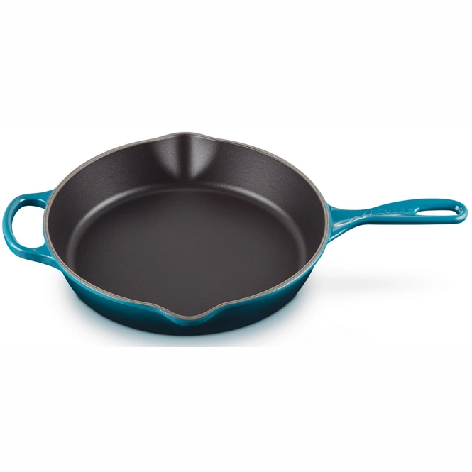 Koekenpan Le Creuset Ronde Hoge Skillet Deep Teal 26 cm | Pannenwinkel