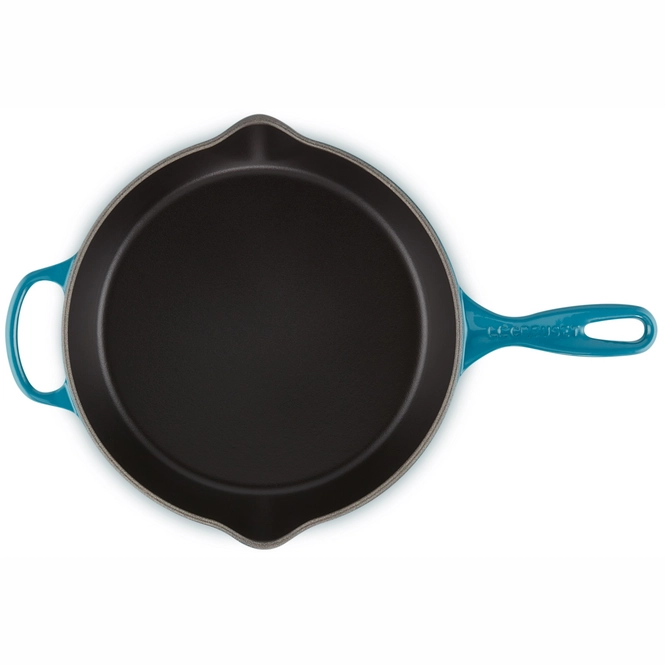 Koekenpan Le Creuset Ronde Hoge Skillet Deep Teal 26 cm | Pannenwinkel