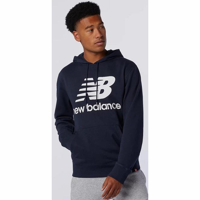 Pull New Balance Men Essentials Stack Logo Po Hoodie Eclipse ...