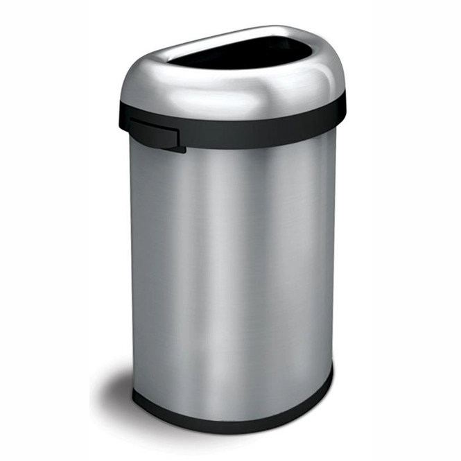 Poubelle simplehuman Semi-round Open Bin 60L | Etrias.fr