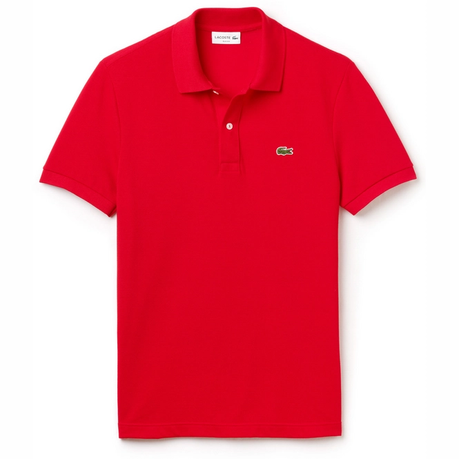 Polo Shirt Lacoste Slim Fit Rouge | Tennisplanet.co.uk