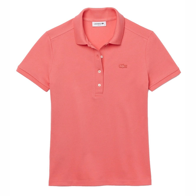 Polo Lacoste PF5462 Slim Fit Stretch Amaryllis Damen | Tennisplanet.de