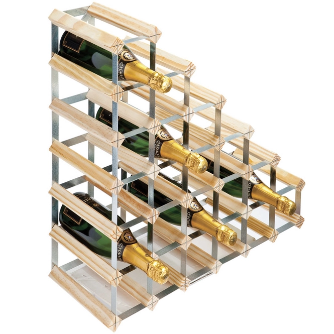 Casier à Vin RTA Wineracks Acier Galvanisé 27 Bouteilles 6x6 Natural ...