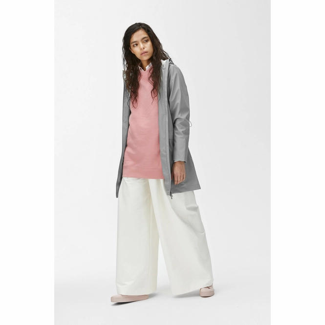 Regenjas RAINS W Coat Stone | Regenlaarsexpert