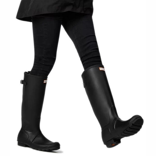 Bottes de pluie Hunter Original Back Adjustable Noir | Bottespluie