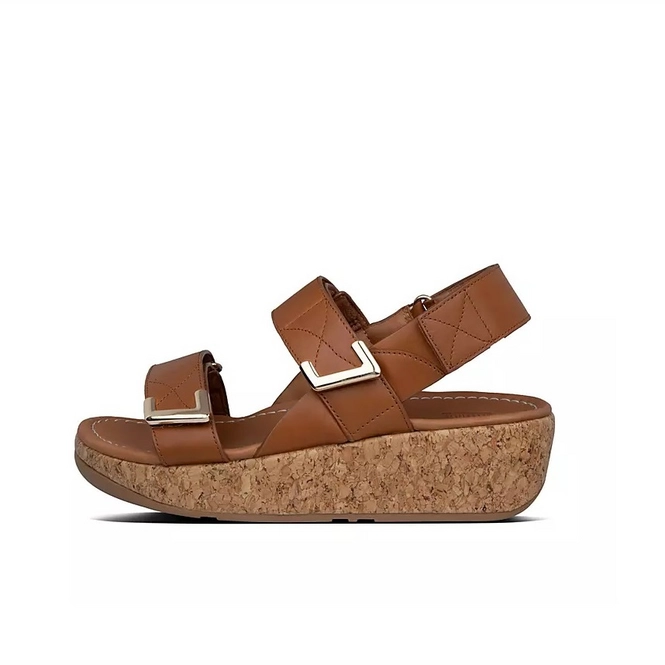 FitFlop Remi Adjustable Back-Strap Sandals Light Tan | Etrias.nl