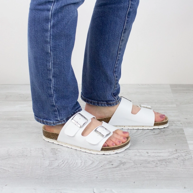 Sandale Sanita Bio Sandal Ibiza Recycled White Unisex | Clogsexperte