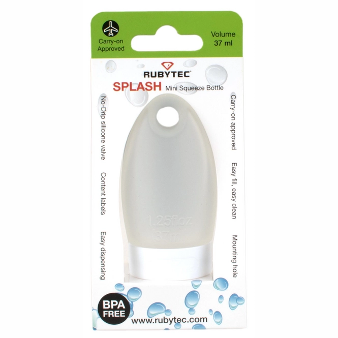 Travel Bottle Rubytec Mini Splash Squeeze White | Outdoorsupply.co.uk