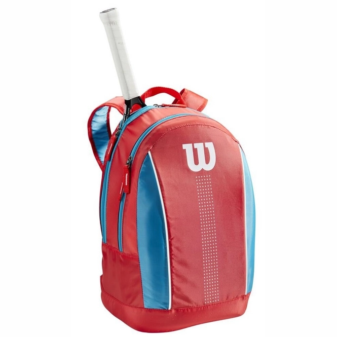 Tennis Rucksack Wilson Junior Backpack Coral Blue White | Tennisplanet ...