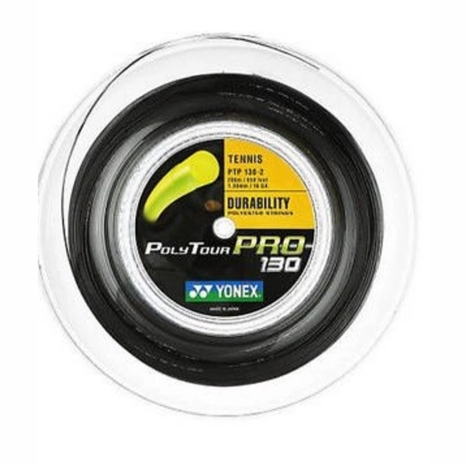 Tennis String Yonex Polytour Pro Black 130 Coil 200M | Tennisplanet.co.uk