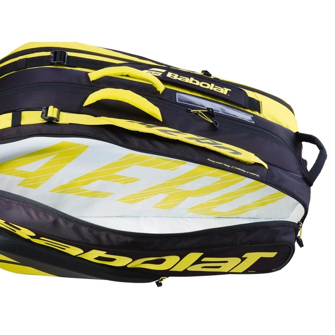 Tennistas Babolat Pure Aero RH X 12 Black Yellow | Tennisplanet.nl