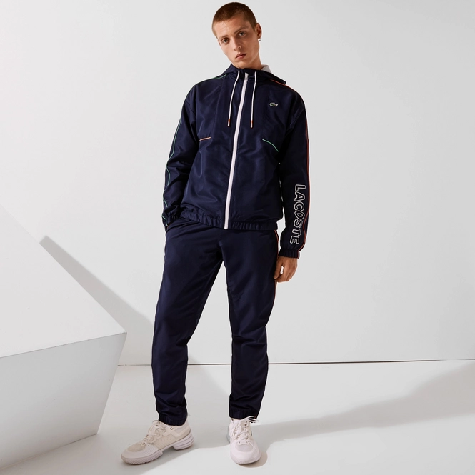 Trainingspak Men Lacoste WH0879 Navy Blue Navy Blue Clove | Tennisplanet.nl