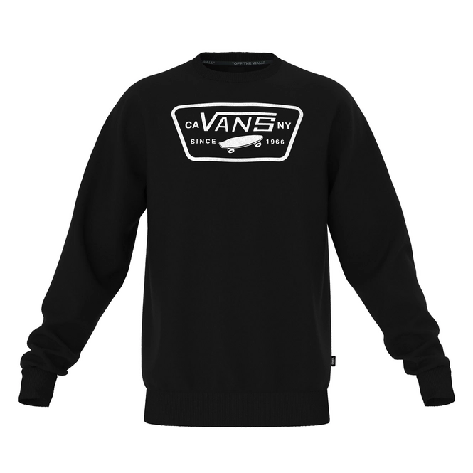 Pull Vans Mens Full Patch Crew II Black | Fashionchaussures