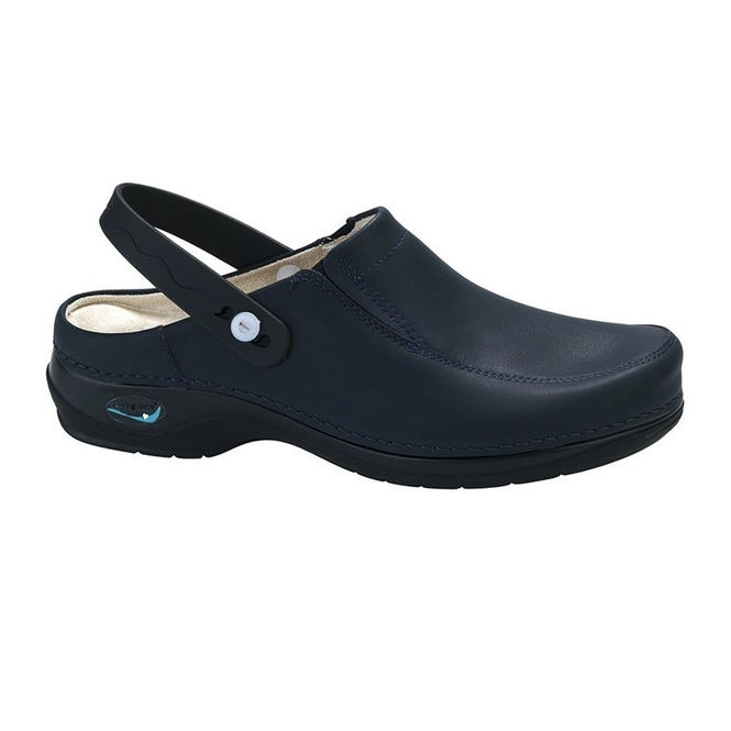 Medizinischer Clog Gevavi Wash&Go Offen Elastisch Blau | Clogsexperte