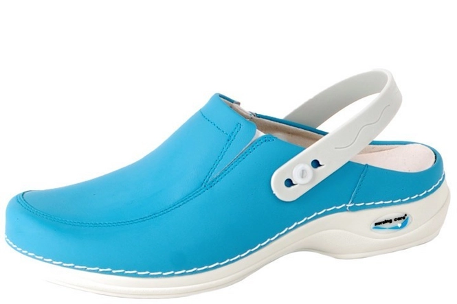 Medizinischer Clog Gevavi Wash&Go Open Elastisch Baby Blue | Clogsexperte