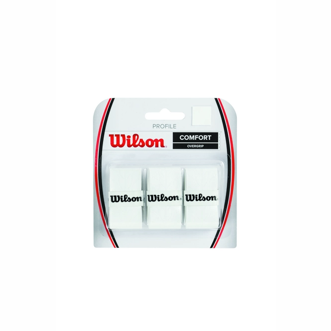 Overgrip Wilson Profile Overgrip White (3-teilig) | Tennisplanet.de