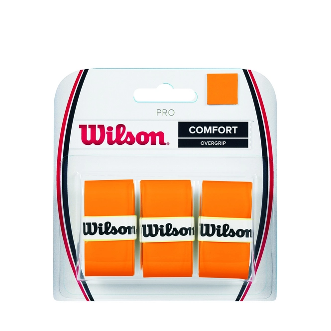 Overgrip Wilson Pro Comfort Orange (3-pieces) | Tennisplanet.co.uk