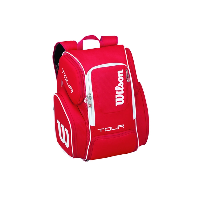 Tennisrucksack Wilson Tour V Backpack Large Red | Tennisplanet.de