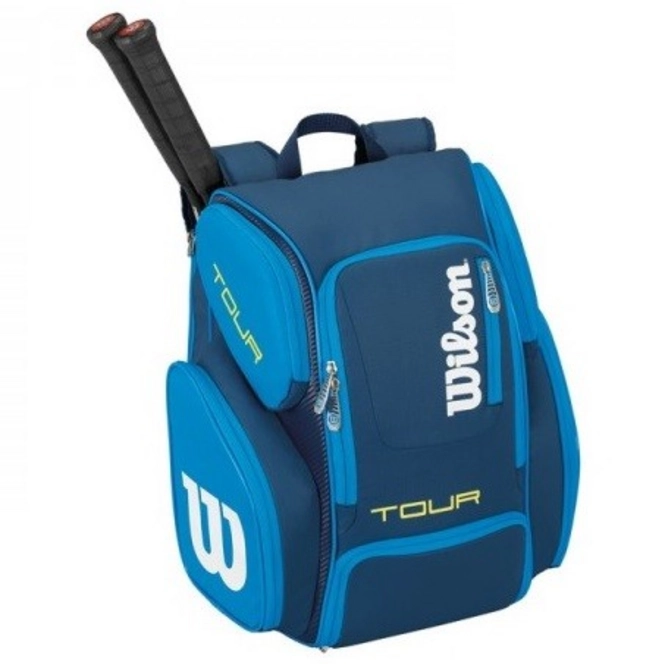 Tennistasche Wilson Tour V Backpack Large Blau | Tennisplanet.de
