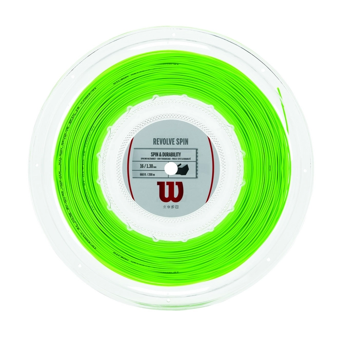 Cordage Wilson Revolve Spin 16 Reel Green | Tennisplanet.fr