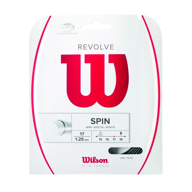 Tennissaite Wilson Revolve 17 Black 1.25mm/12m | Tennisplanet.de