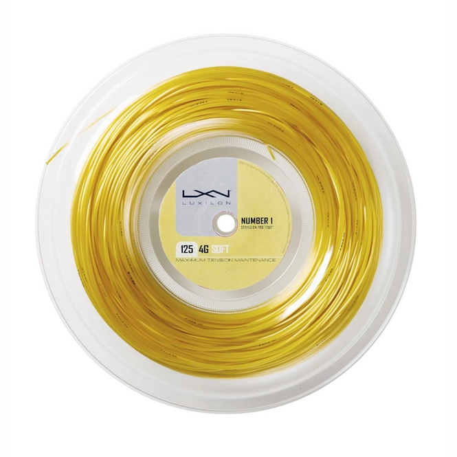 Tennis String Luxilon 4G Soft Gold 1.25 mm / 200 m | Tennisplanet.co.uk