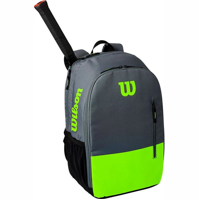 Tennisrugzak Wilson Team Backpack Green Gray | Tennisplanet.nl