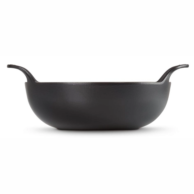 Wok Le Creuset Balti Mat Zwart 24 cm | Kochexperte