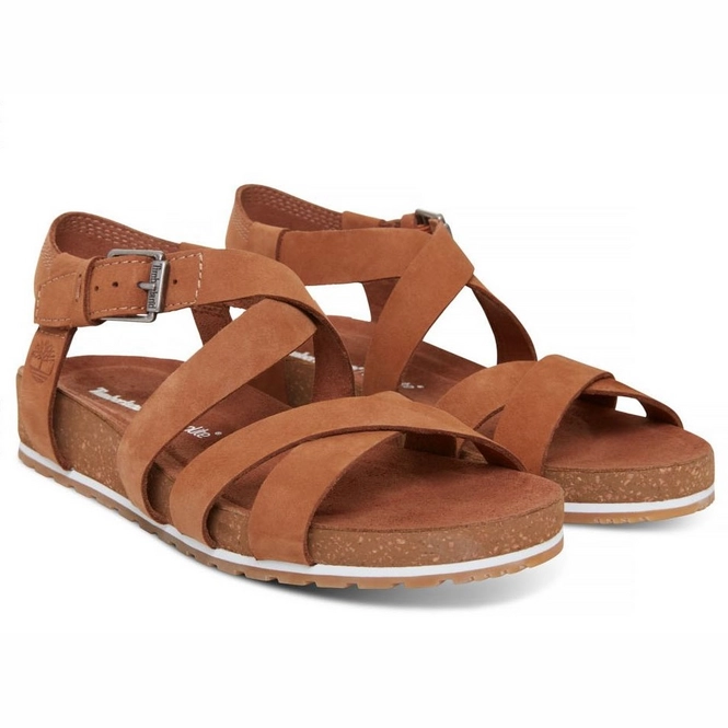 Timberland Women Malibu Waves Ankle Saddle Naturebuck | De Schoenenfabriek