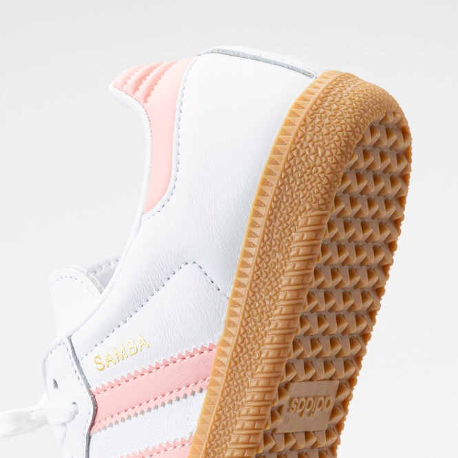 adidas Kids Samba OG Ftwr White / Semi Pink Spark / Gum 3 | Sneaker ...