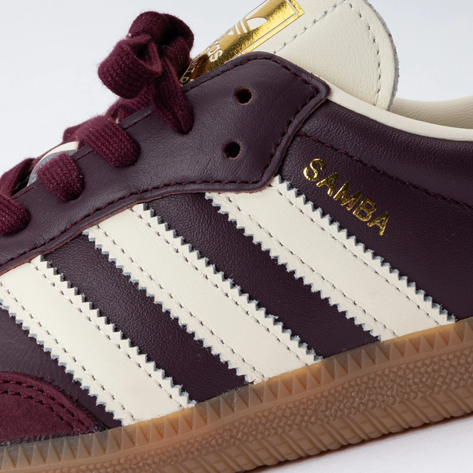 adidas Unisex Samba OG Maroon / Gold / Metallic | Sneaker District