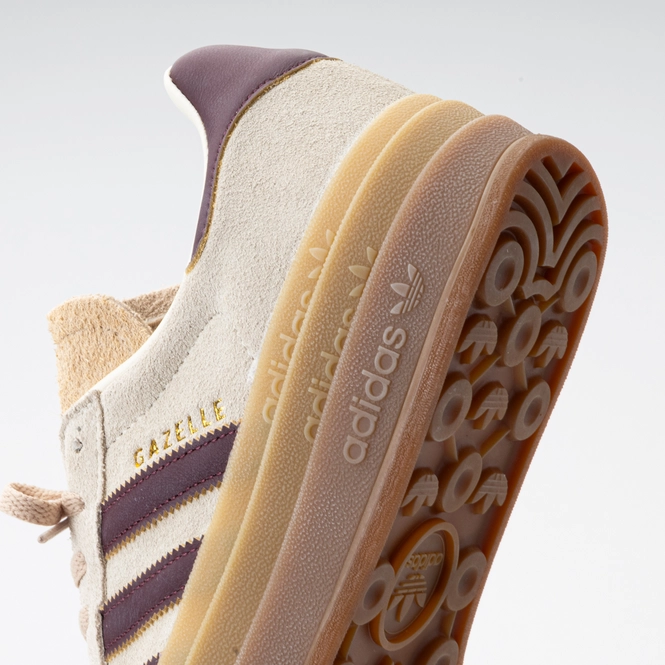 adidas Women Gazelle Bold Cream White / Maroon / Magic Beige | Sneaker ...