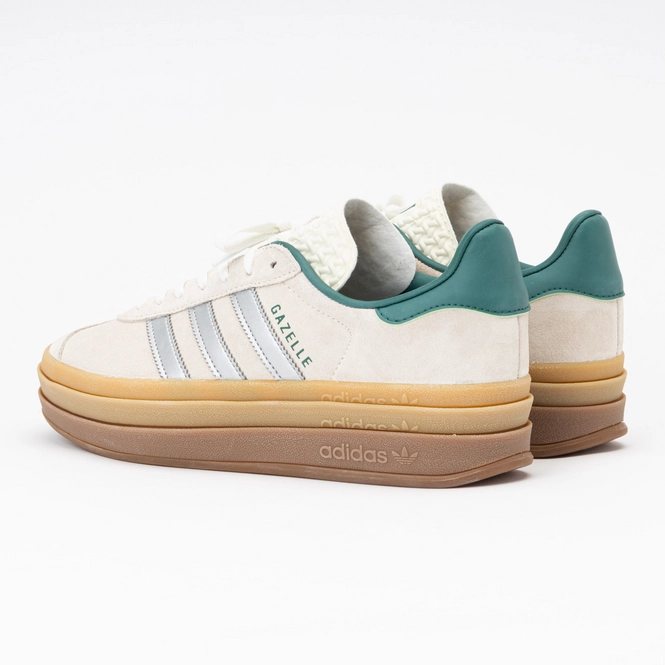 adidas Women Gazelle Bold Off White / Silver Metallic / Collegiate ...
