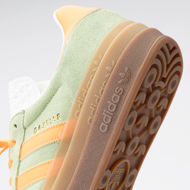 adidas Women Gazelle Bold Semi Green Spark / Screaming Orange / Core ...