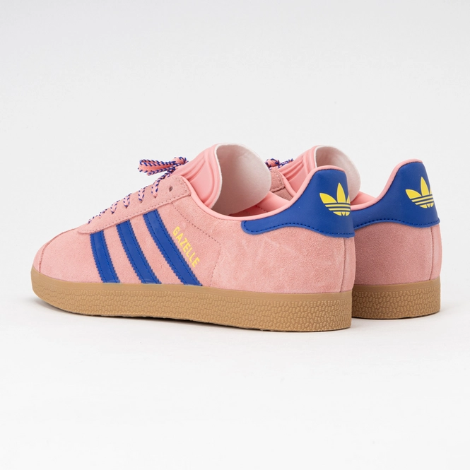 adidas Women Gazelle Semi Pink Spark / Lucid Blue / Pure Sulfur ...