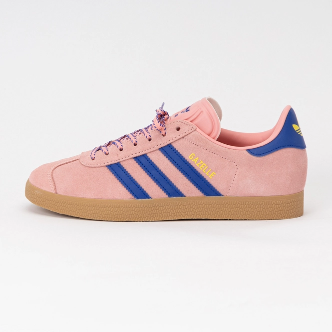 adidas Women Gazelle Semi Pink Spark / Lucid Blue / Pure Sulfur ...